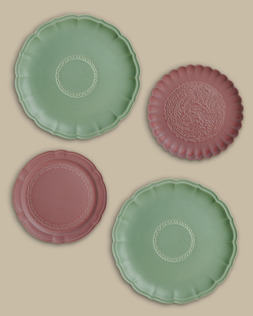 Jade Phoenix Dinnerware Set – Yen Qin Ceramics